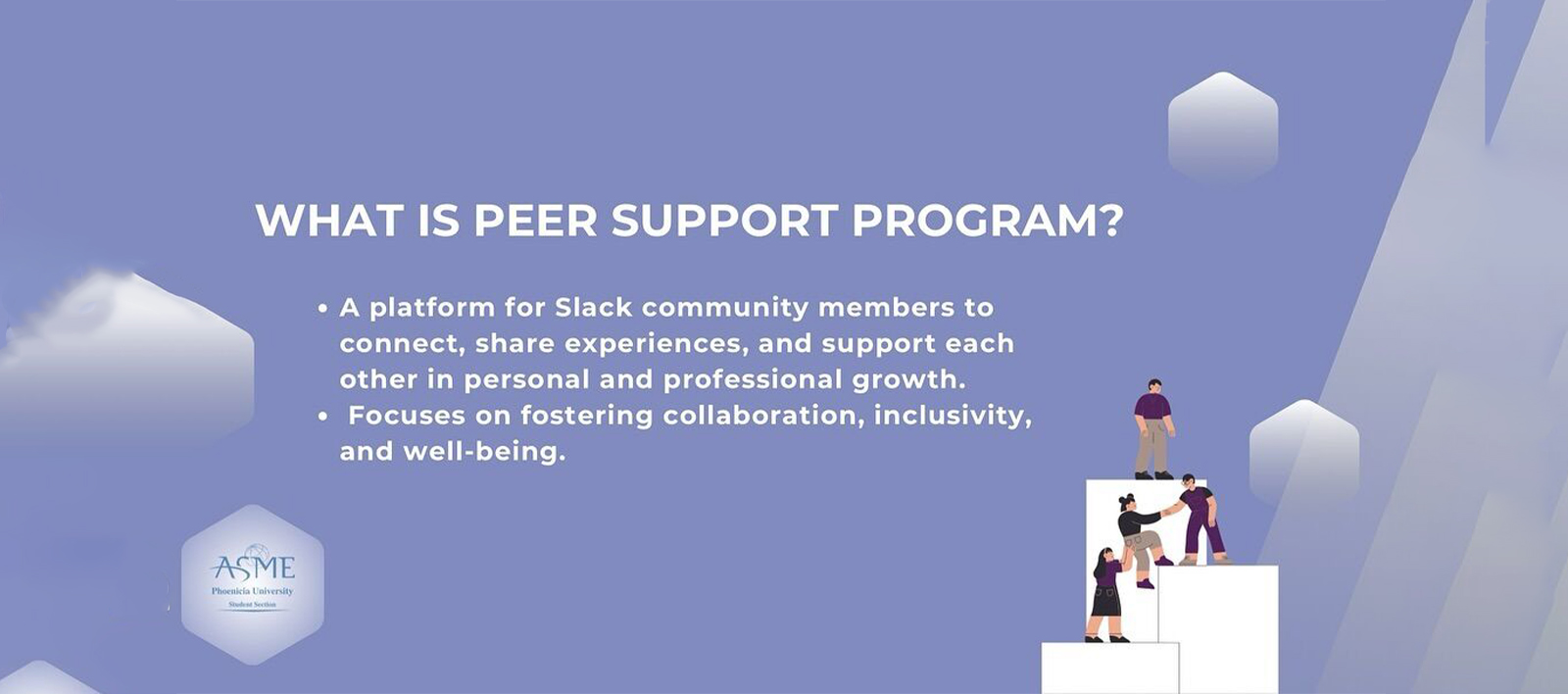PU ASME Launches Peer Support Program | Phoenicia University